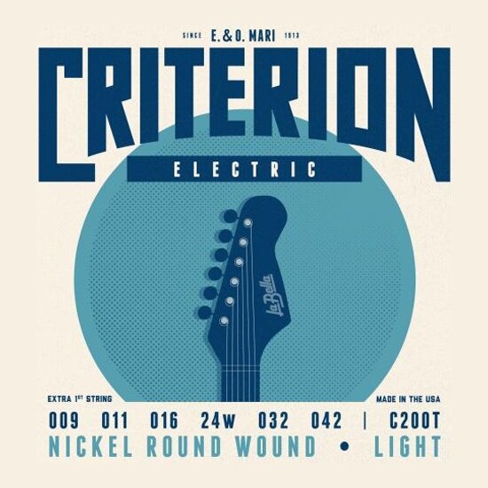 Струны для электрогитары LA Bella 09-42, 6 шт, C200T