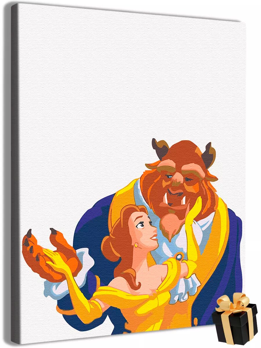 Картина по номерам Красавица и Чудовище