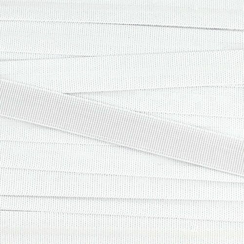 Резинка для бюстгальтера с силиконом/1,5см.*11 м. Белый