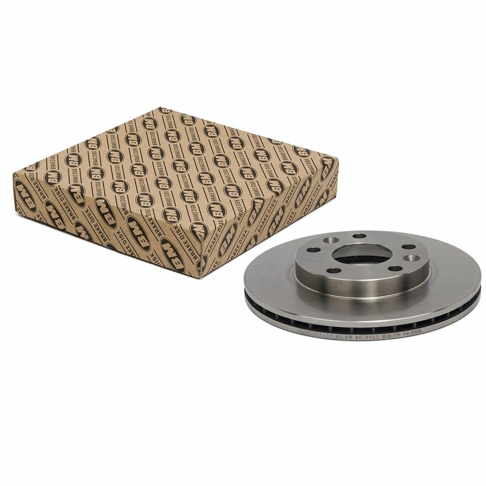 Диск тормозной передний вентилируемый Bm-motorsport BDV122, для а/м RENAULT