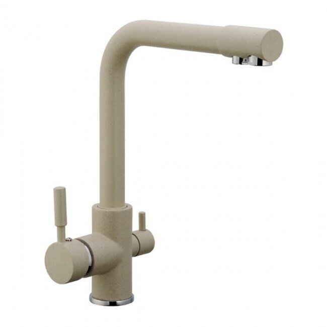 Смеситель для кухни с выходом для фильтра Zerix L4055K-3 ( Бежевый )