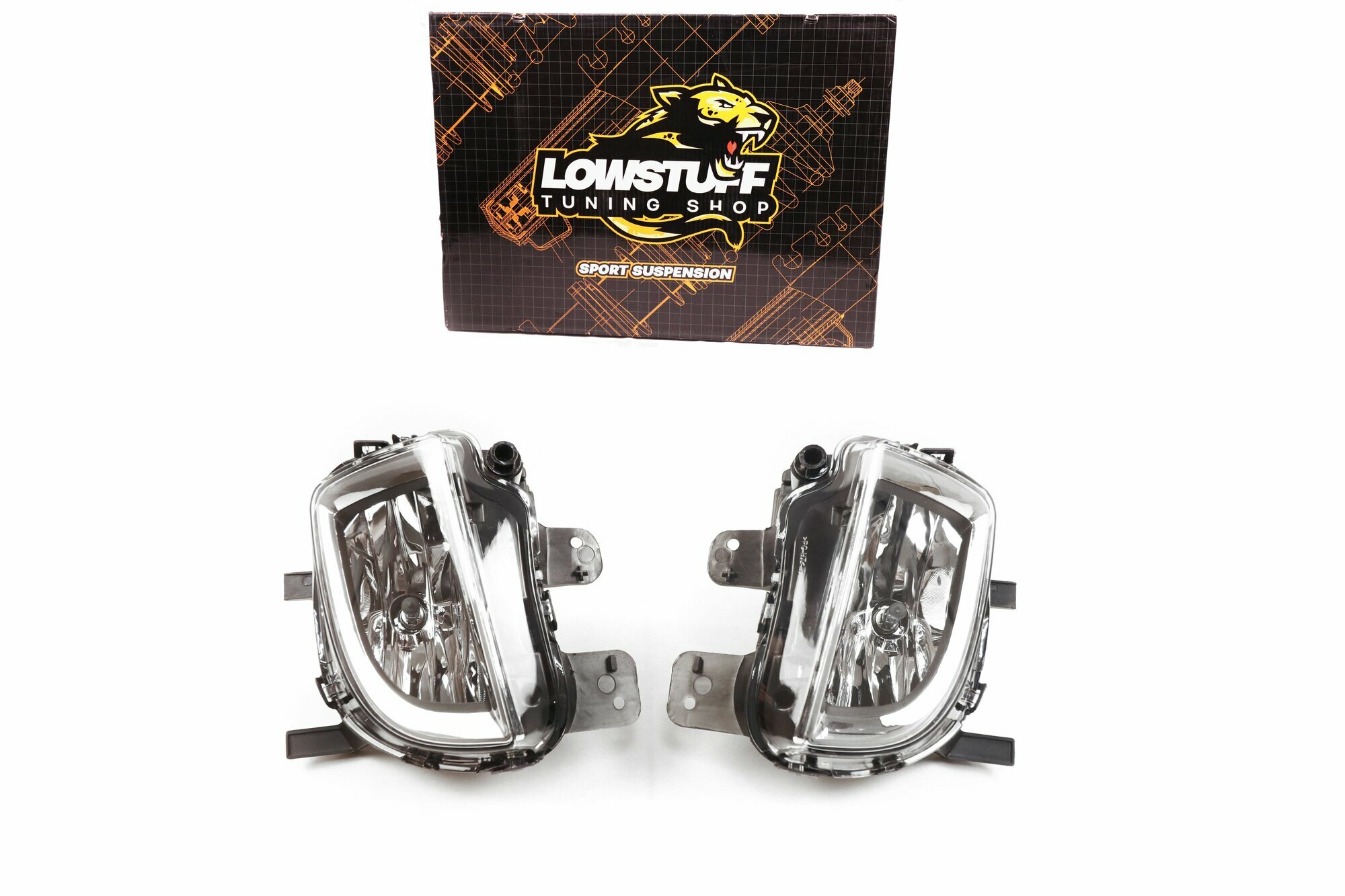 Противотуманные фары VW Golf 6 GTI, Jetta 6 GLI прозрачные птф LOWSTUFF FGLVWG6GTICLEAR