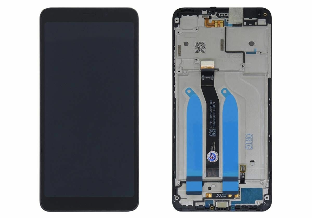 Дисплей для Xiaomi Redmi 6 (M1804C3DG) в рамке (черный) премиум