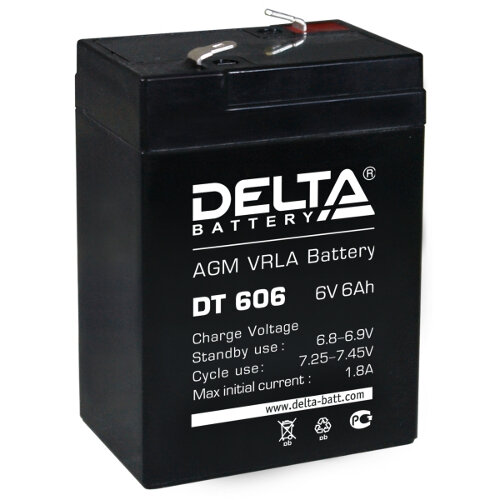 DT 606 аккумулятор 6Ач 6В Delta