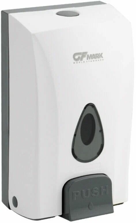 Дозатор жидкого мыла пластиковый белый 1000мл GFmark 640