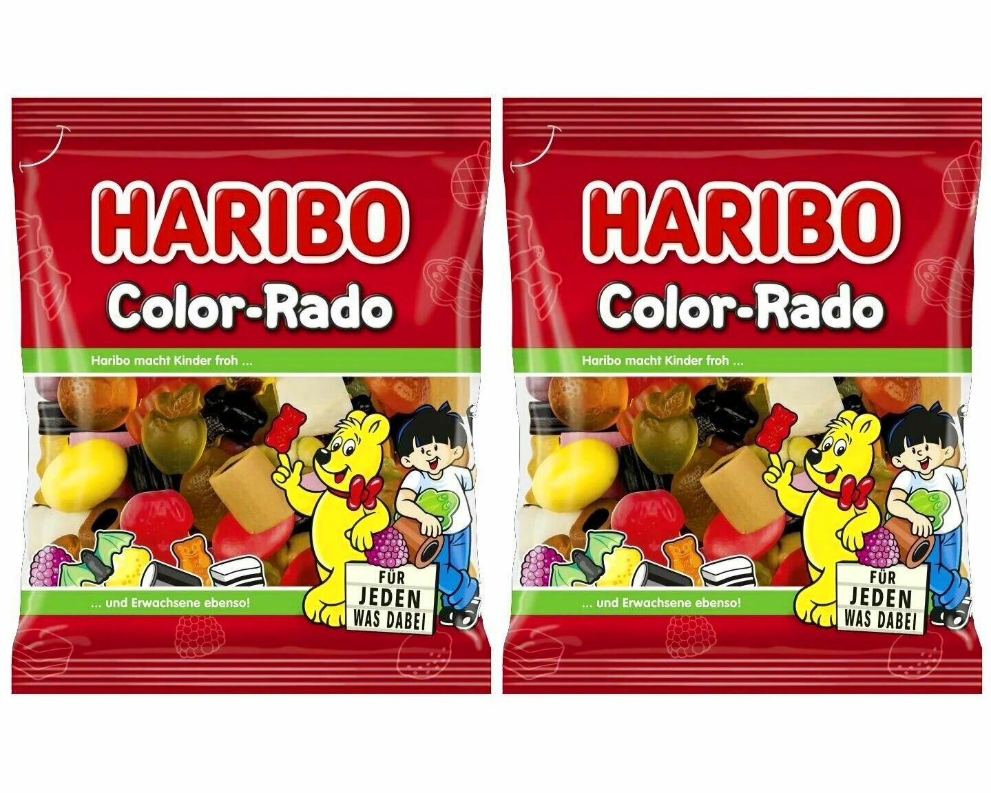Жевательный мармелад Haribo Color-Rado / Харибо Колор-Радо (Германия), 2 шт. по 100 грамм