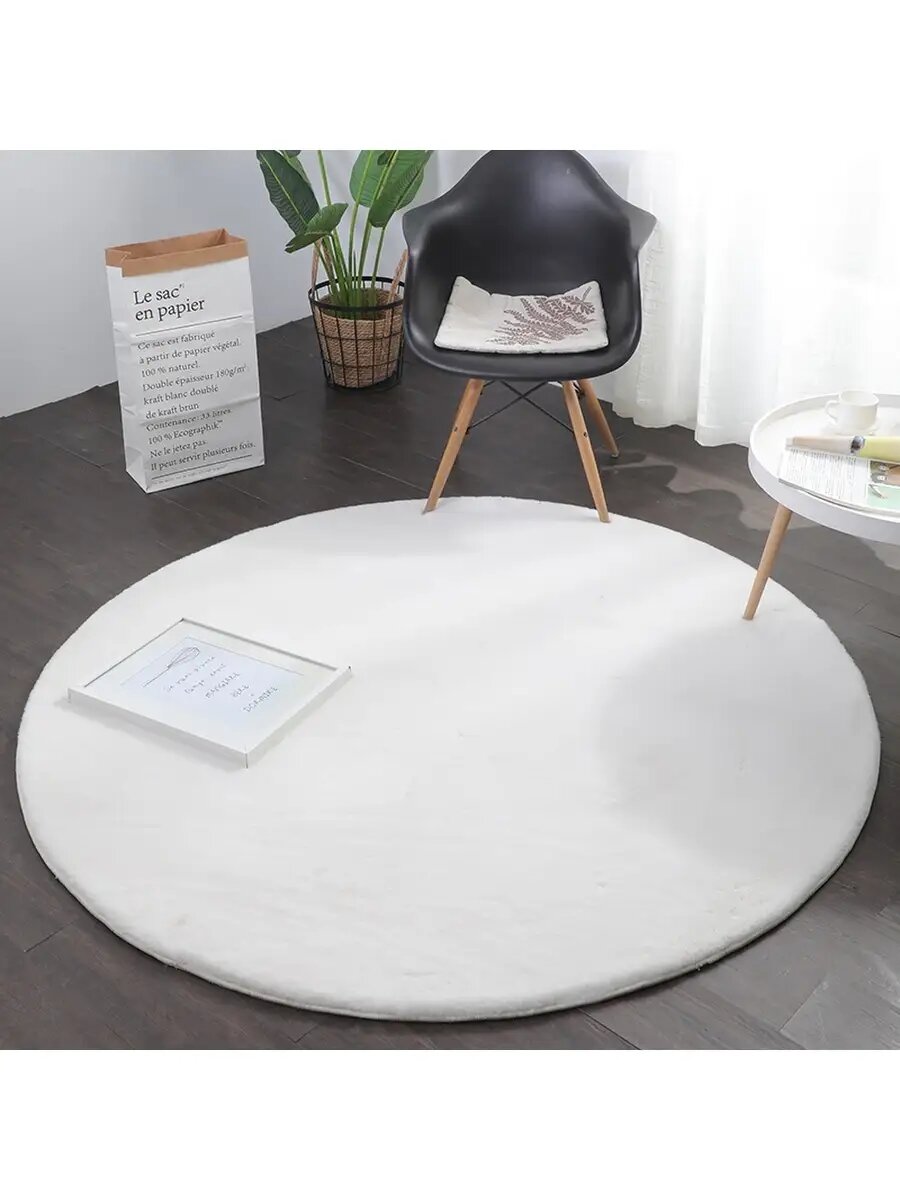 Ковер Natali's Carpets на пол, прикроватный комнатный 120х120 см