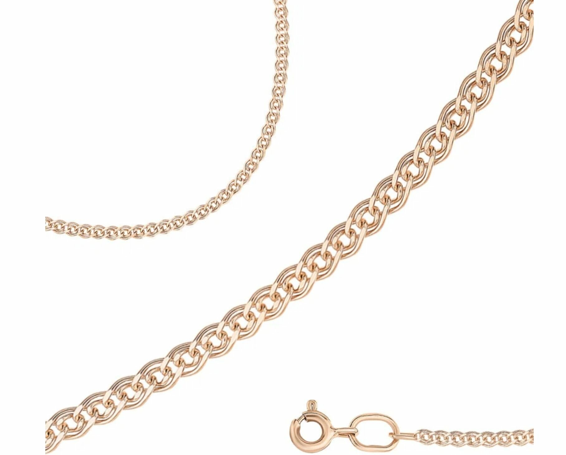 Цепь красное золото, 585 проба