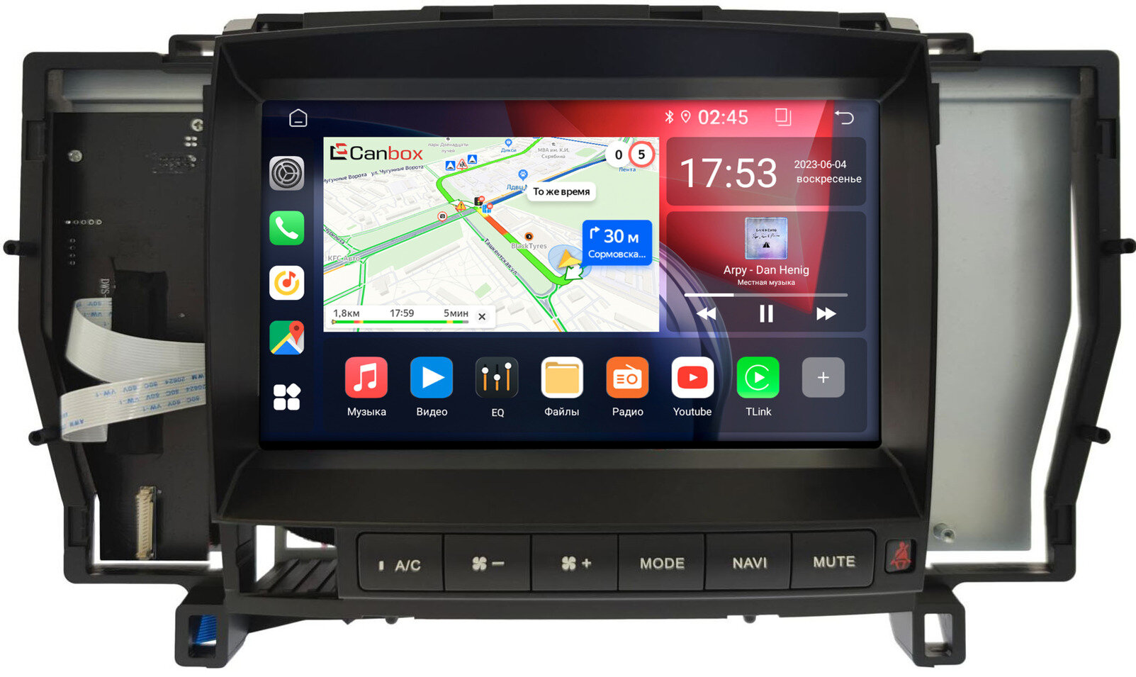 Штатная магнитола Canbox GTR9-6189 Toyota Crown (S180) 1999-2008 (авто с Navi и 1CD) Android 10 (IPS, DSP, CarPlay)