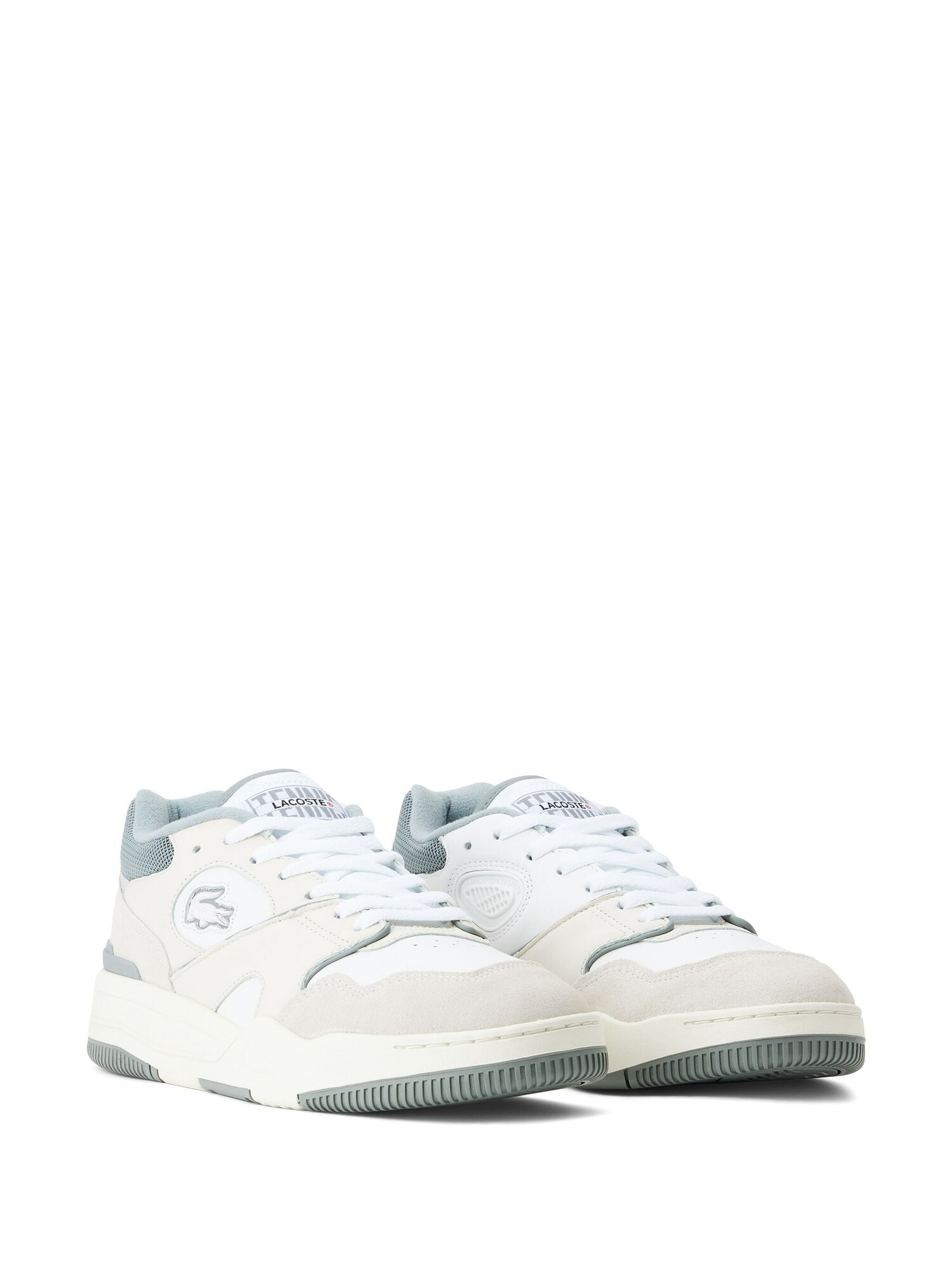 Кроссовки LACOSTE Lineshot, размер 44.5 EU, бежевый/белый — фото 1