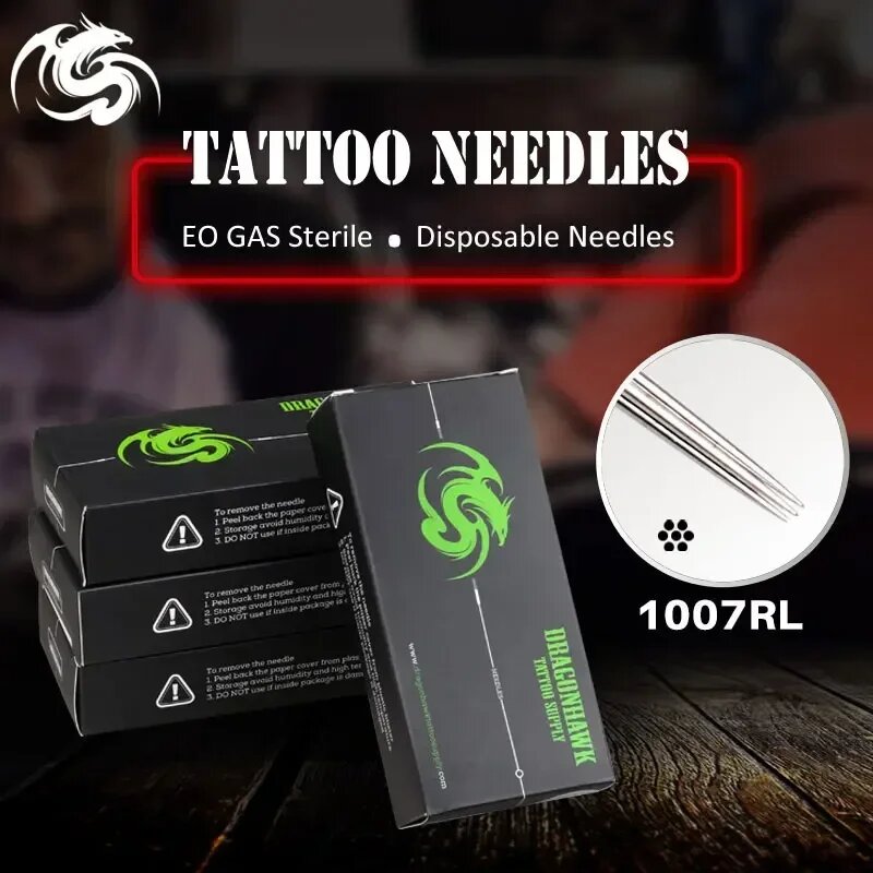 DRAGONHAWK Одноразовые иглы для татуировки RL Magnum RM RS M1 1007RL