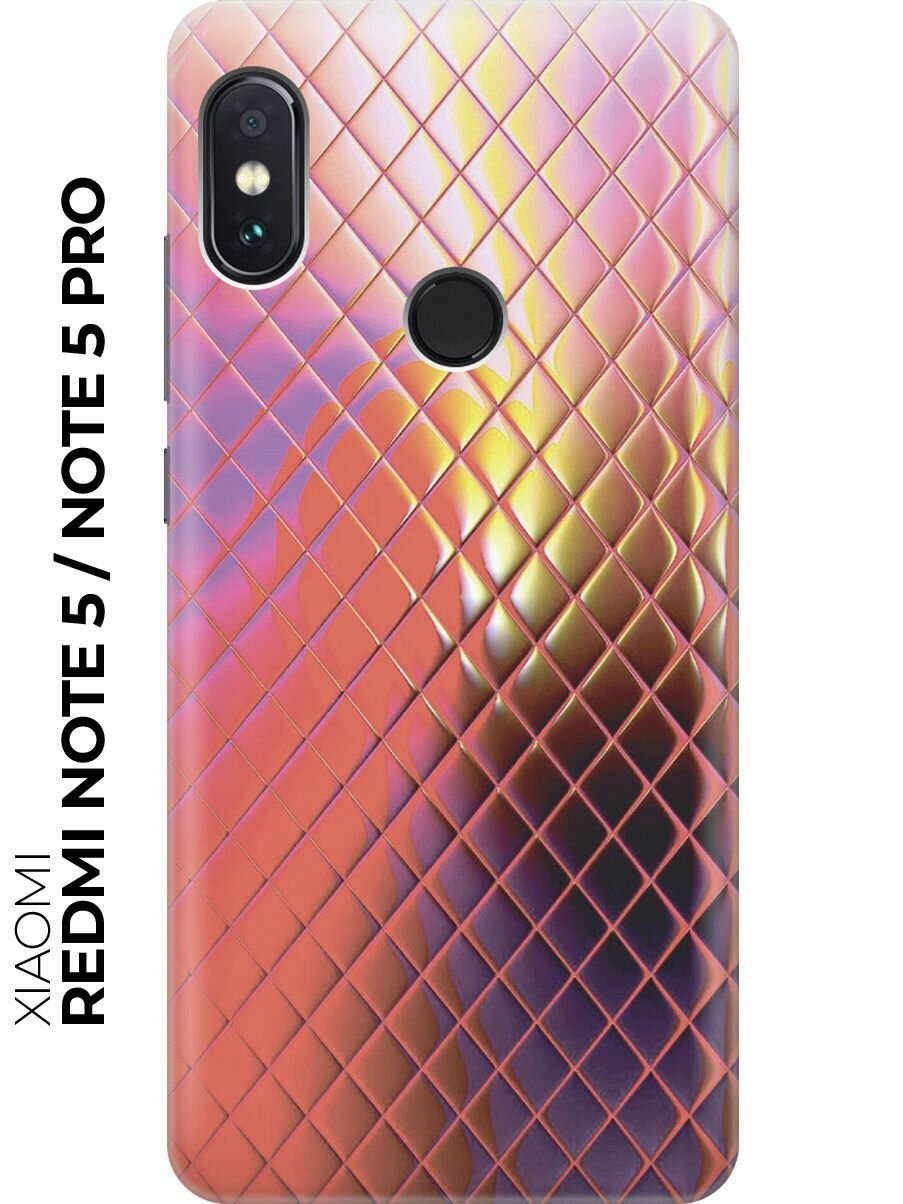 Силиконовый чехол Розовая рептилия на Xiaomi Redmi Note 5 / Note 5 Pro / Сяоми Редми Ноут 5 / Ноут 5 Про