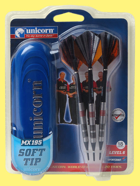 Дротики Unicorn MX-195 soft tip (18 грамм, средний урвень)