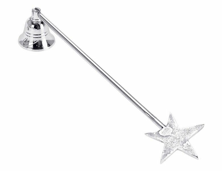 Колокольчик для тушения свечей звезда, металл, 29 см, Koopman International
