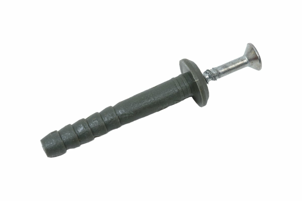 Новпласт СМК Гриб дюбель-гвоздь 6х40 мм для бы монтажа, набор 200 шт в упаковке