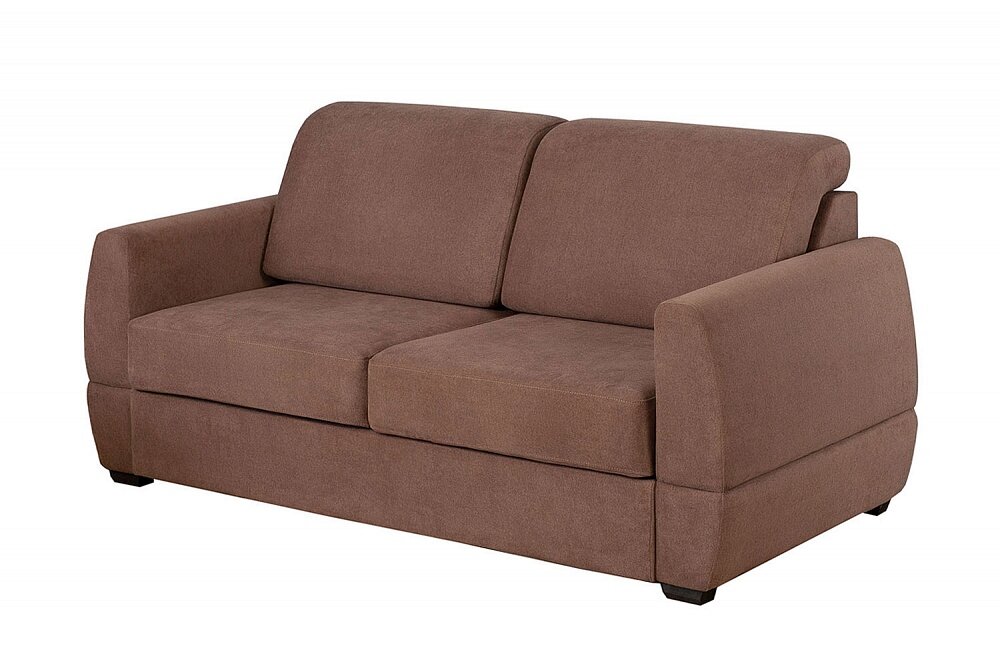 Прямой диван Милан коричневый, дельфин, 177х102х88 см