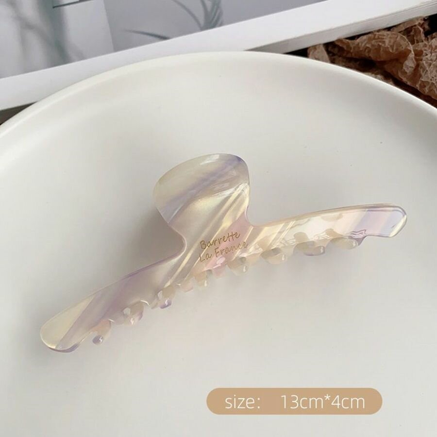 Высококачественная ацетатная заколка для волос большая в виде акулы