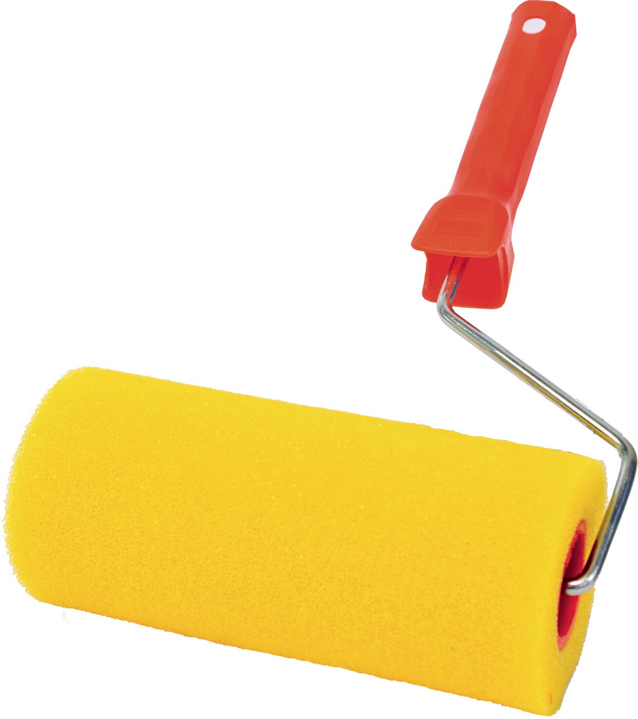 Валик структурный поролон. "гладкий" d80/180 мм бюгель 6 мм (в сборе) "Krafor" 085-0180