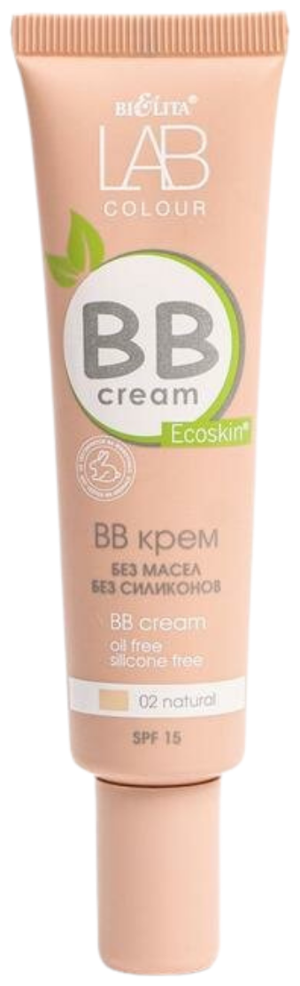 Bielita BB крем Без масел и силиконов, SPF 15, 30 мл/30 г, оттенок: 02 natural