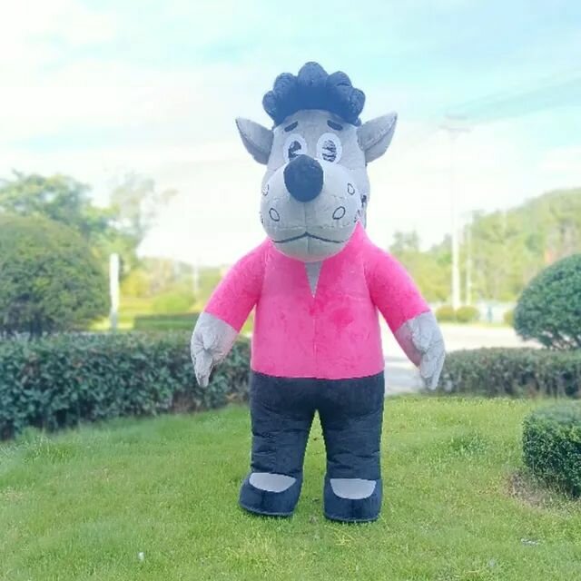 Надувной костюм талисмана серого волка