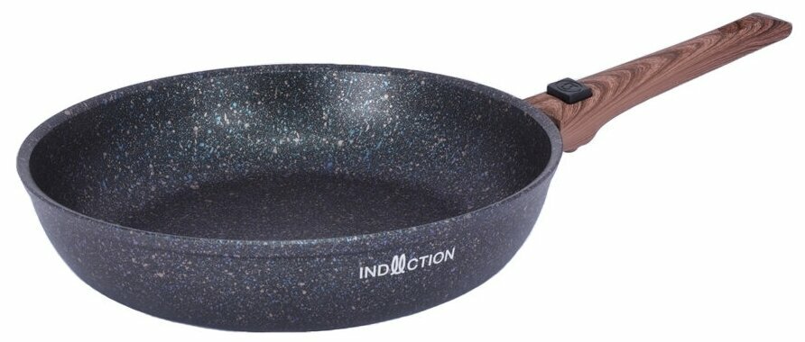 Сковорода Kukmara Granit Ultra Induction съемная ручка сгги282а 28 см (синий)