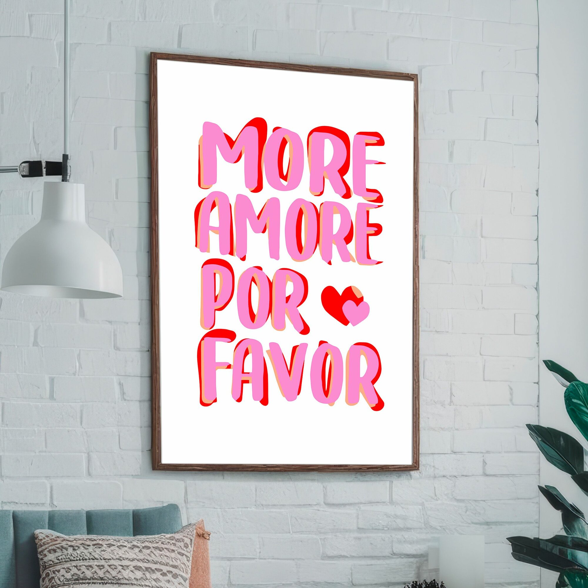 Постер для интерьера на стену - More Amore - 50 на 70