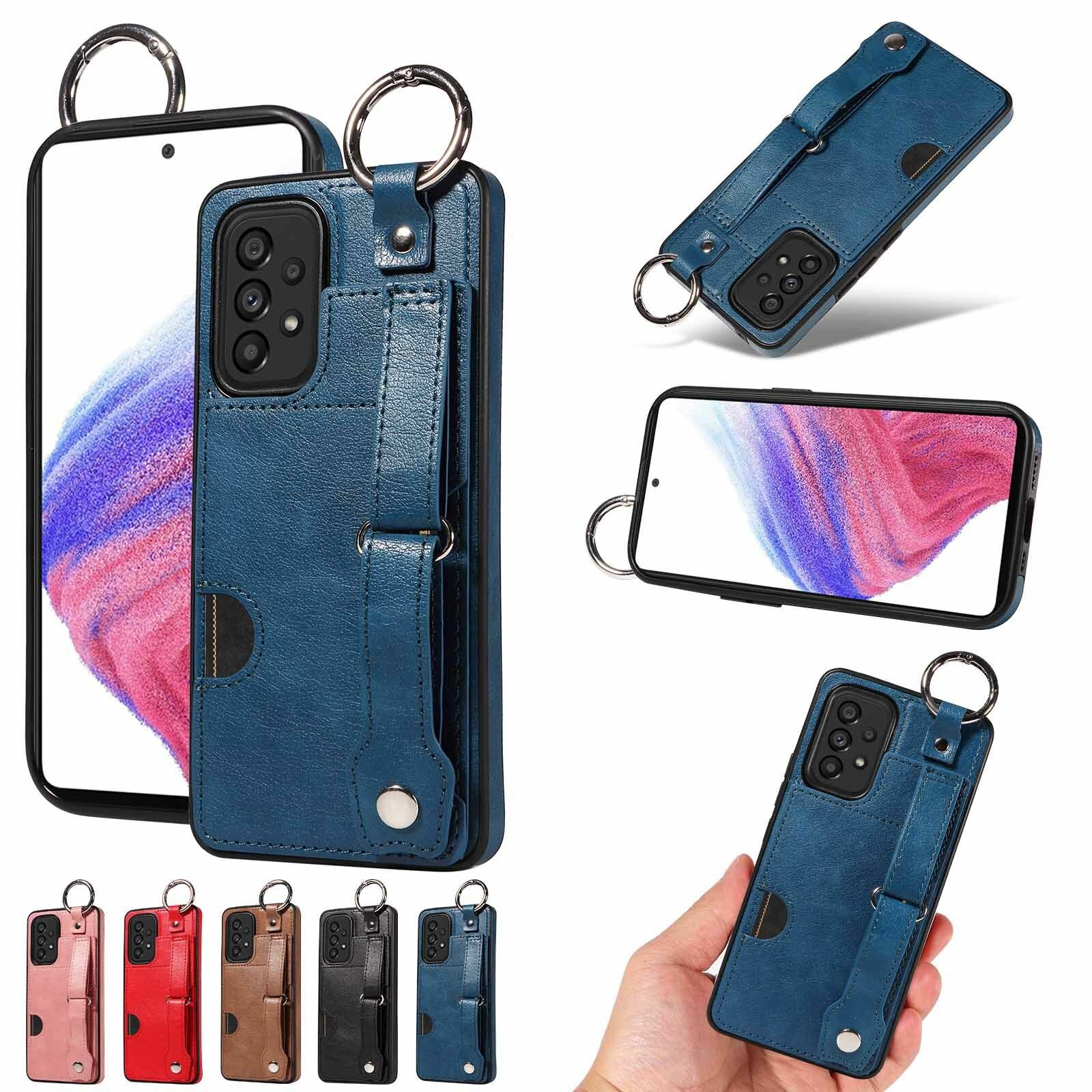 Подходит для Samsung Galaxy A53 5G /(Самсунг Галакси А53)(5Джи) Роскошная кожа противоударный, кронштейны