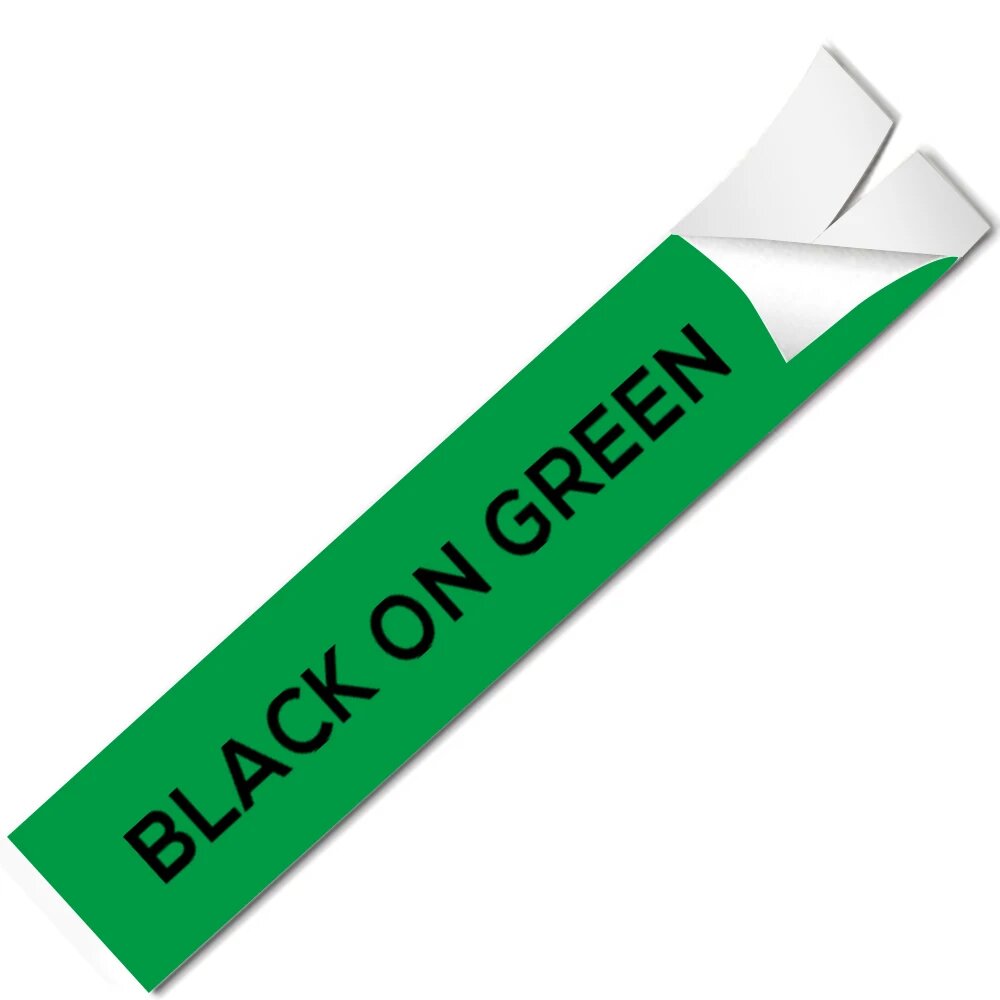Лента для принтера этикеток Brother 12 мм, Black on Green