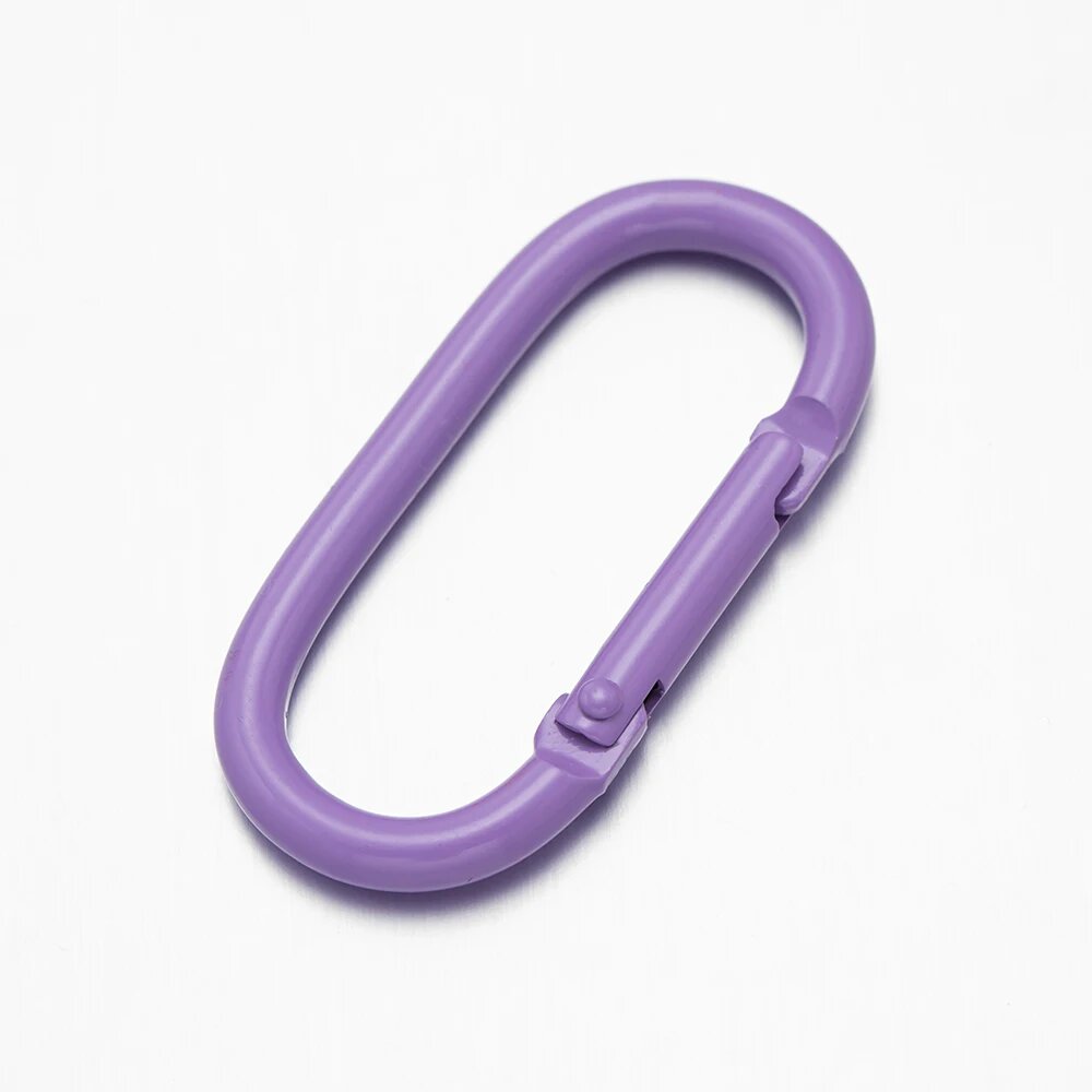 Металлические овальные пружинные застежки 5 шт. Purple