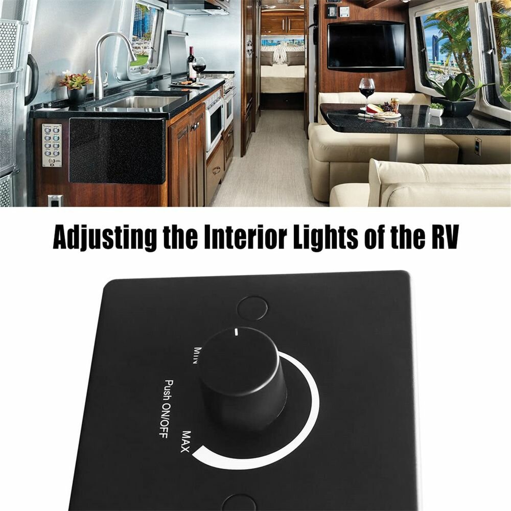 Регулятор яркости pwm dc 12-24в для светодиодного внутреннего освещения кемпера, каравана, грузовика, лодки и автодома