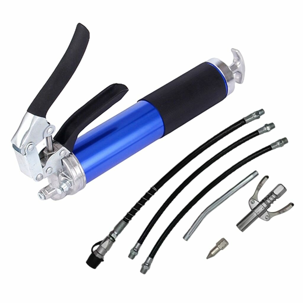 Специальные инструменты для автомобилей, ручной алюминиевый насос для смазки с мини-набором смазки - синий, 1 комплект