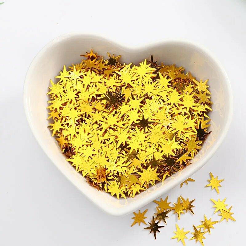 Блестки звездочки isequins 300 шт. Желтый, Dark Gold