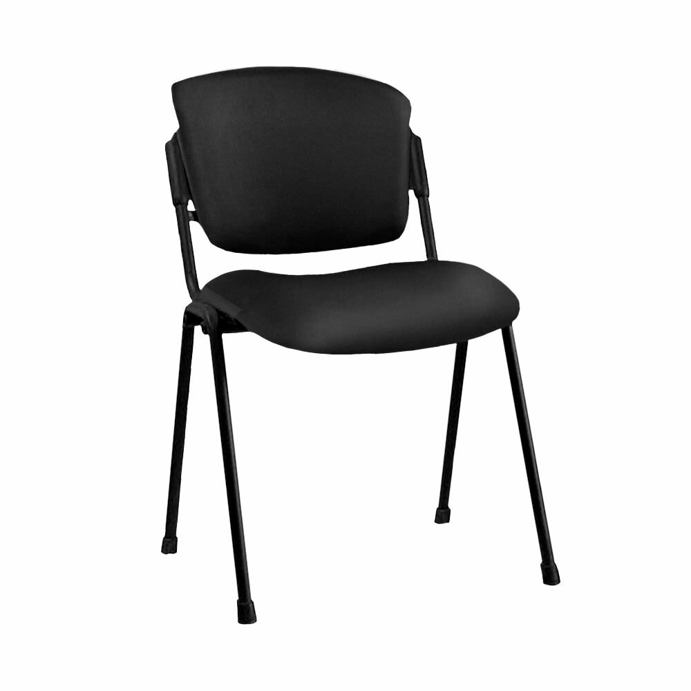 Стул для посетителя ERA black Иск кожа V4 черный