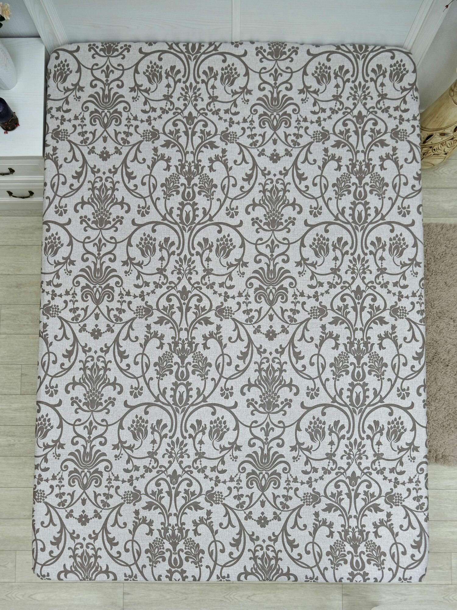 KerimoV GROUP простыня бязь, 160x200 см, на резинке, 100% хлопок, гипоаллергенная