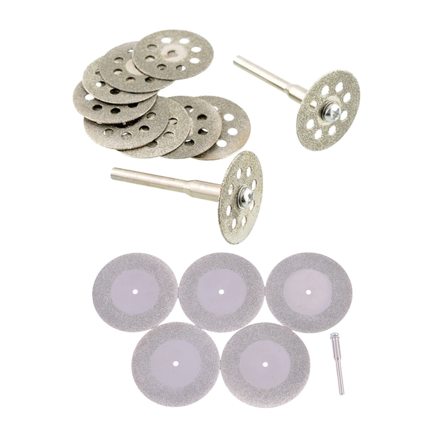 FLYEER 2020 10 шт. мини-дисковая пила с алмазной резкой 22 мм, листовая фреза и 5 шт. алмазных отрезных дисков 50 мм и сверло