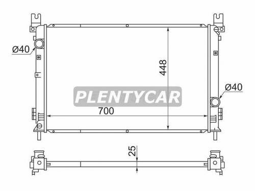 Радиатор chrysler pacifica Sat CR0009 Chrysler: 5102435AA