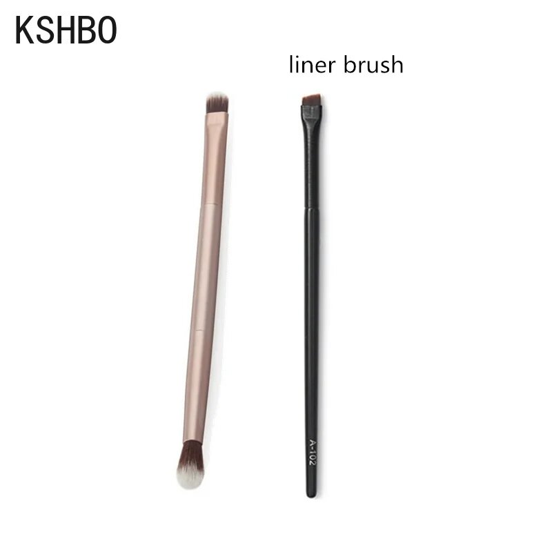 KSHBO Кисть для бровей и лайнера, 2 шт, Handle Color: 01