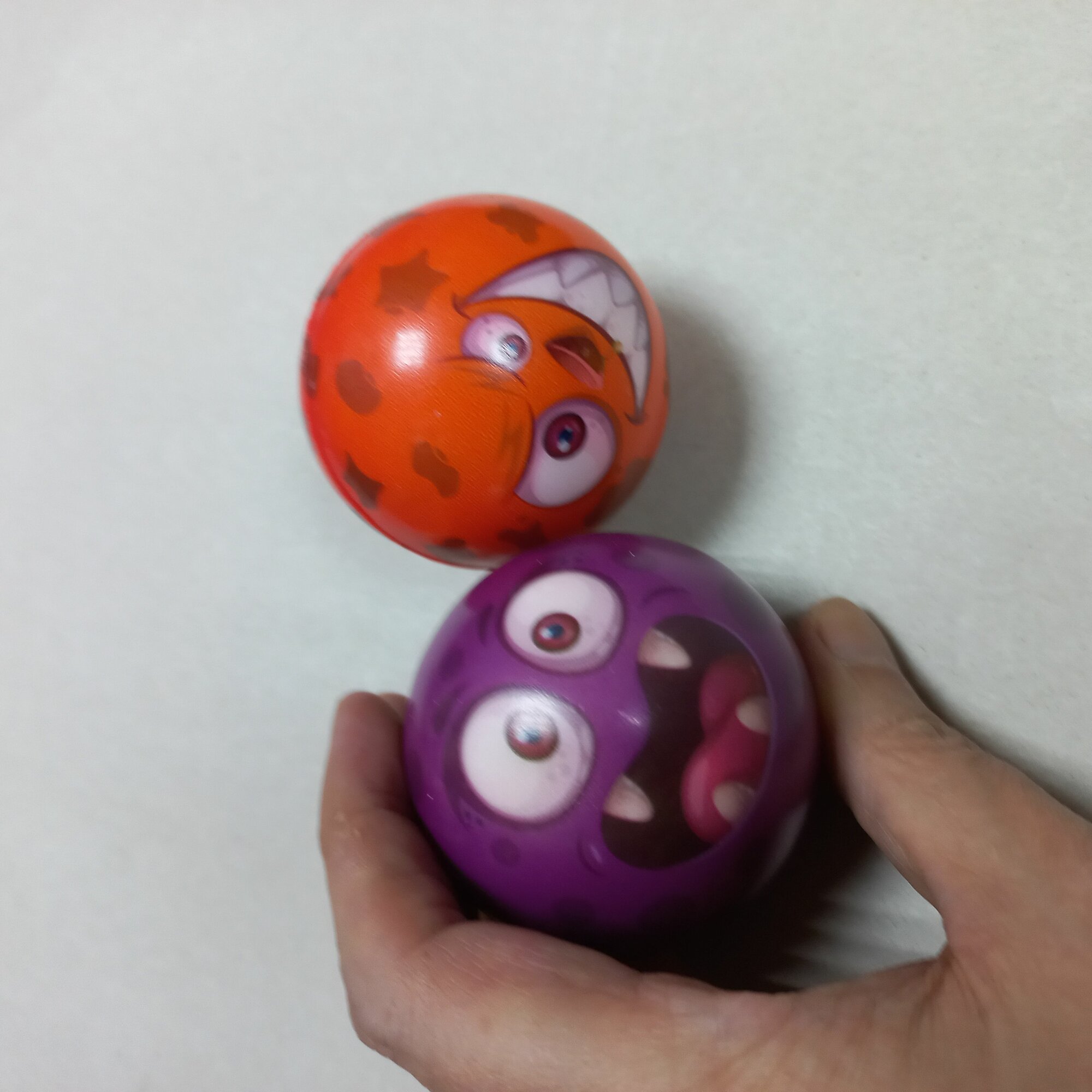Мячики антистресс д 6,3 см, "Монстрики", 2 шт.