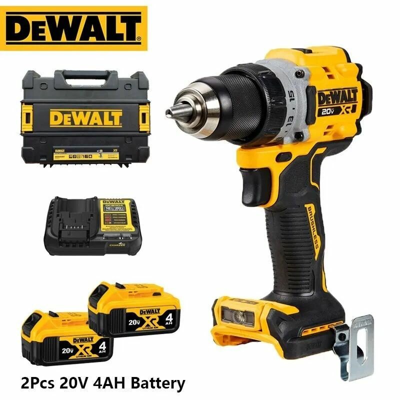 Аккумулятоpнaя бесщeточная дрель-шурупoвеpт Dеwalt DСD800M2Т 20В