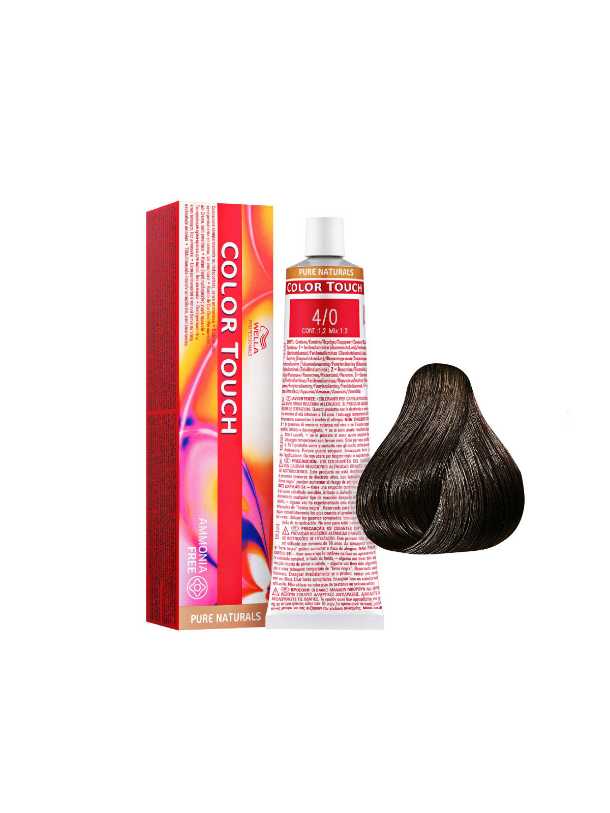 Wella Color Touch 4/0 - Тонирующая краска без аммиака шатен 60 мл
