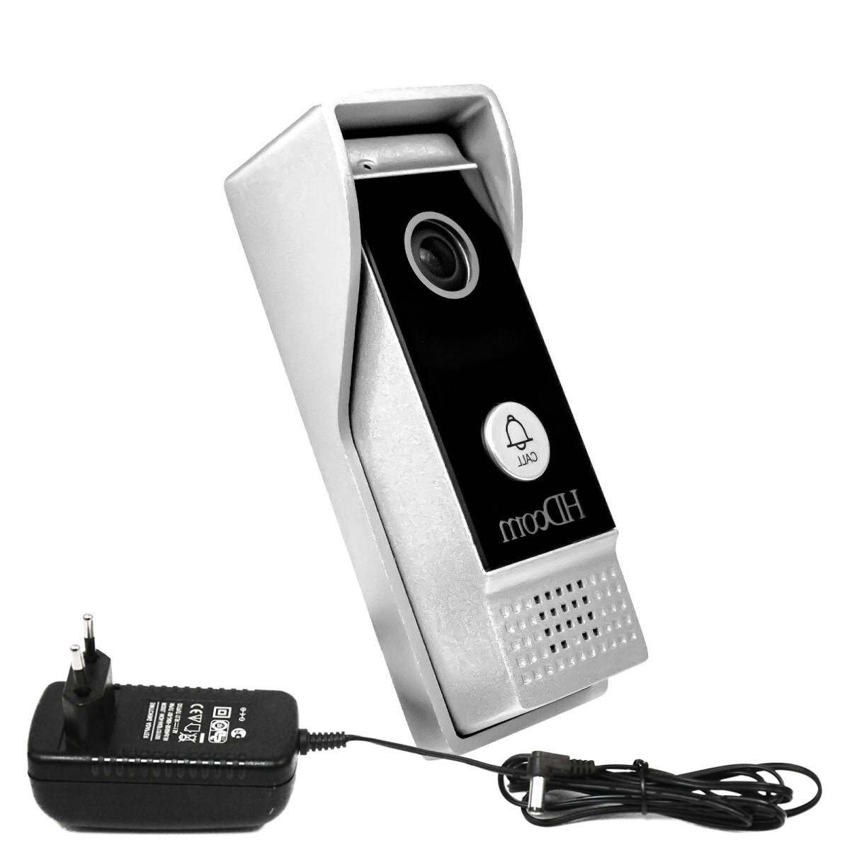 Вызывная AHD видеопанель цветного видеодомофона HD-com 84203-AHD(CR) (Z70457YV). Управление электрическим замком - вызывная панель накладная.