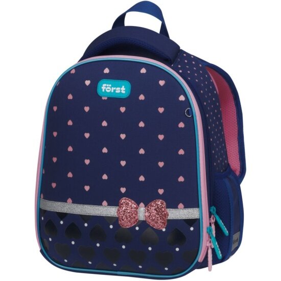 Ранец Forst F-Top облегченный "Sweet hearts" 36*28*15см, 2 отделения, 2 кармана, анатомическая спинка