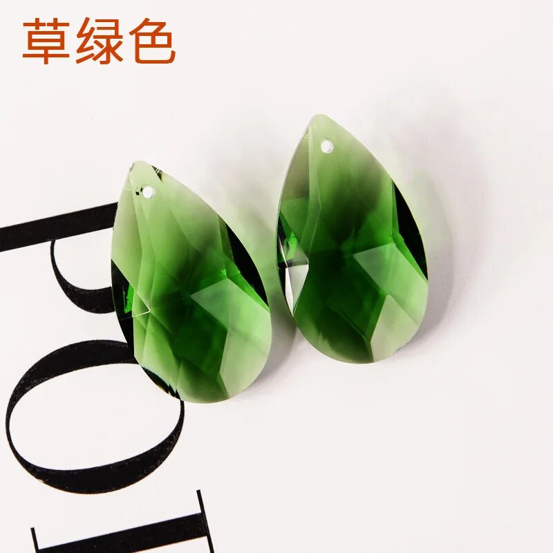 Camal подвесные кристаллы для люстры 5 шт. Изумрудный, Grass green