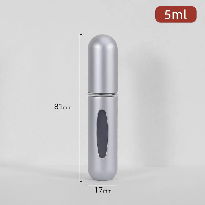 Мини-флакон для духов 5мл/8мл Серый, 5ml Matte silver