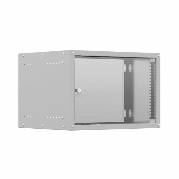 Шкаф коммутационный NTSS Lime (NTSS-WL9U5545GS-BL) настенный 9U 550x450мм пер. дв. стекл несъемн. бок. п
