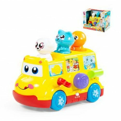 Игрушка развивающая Полесье "Школьный автобус" (в коробке) (77080)