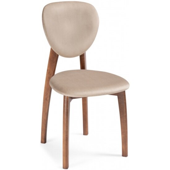 Стул деревянный Woodville Вакимо ткань tenerife beige / миланский орех