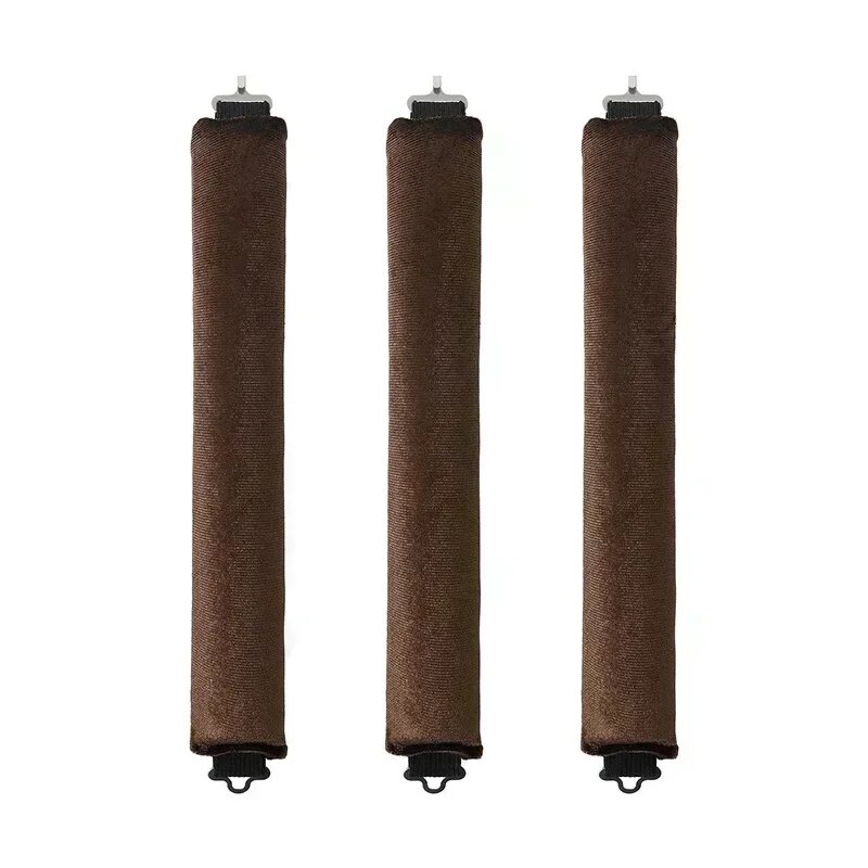 Бигуди-ободок атласные для завивки волос 3pcsBrown