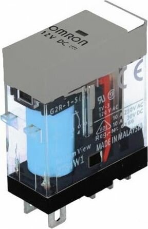 Реле OMRON G2R-1-S-DC12(S) Реле электромагнитное SPDT Uобмотки 12ВDC 10A/250ВAC 2500ВА 1шт