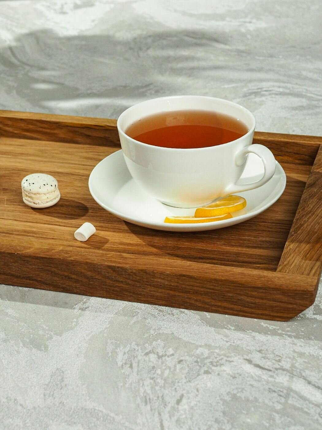 Чайная пара фарфор символ 300мл, 1шт. цвет белый. STENOVA HOME